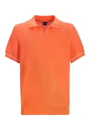 BOSS Johnny-collar T-shirt - Orange