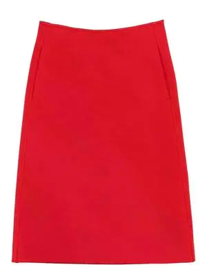 JIL SANDER A-line Skirt With Pocket Detail - Red