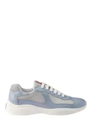 Prada America's Cup Panelled Sneakers - Blue