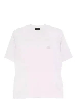 Moncler Logo-patch Short-sleeve T-shirt - Pink