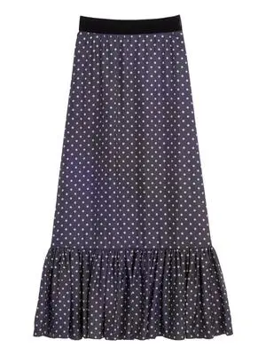 Valentino Garavani Twill Midi Skirt - Blue
