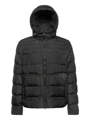 Geox Magnete Quilted Hooded Jacket - Black