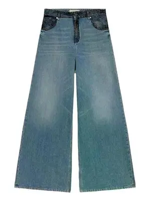 Blumarine Wide Leg Jeans - Blue