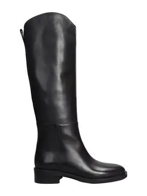 EVALUNA Leather Boots - Black