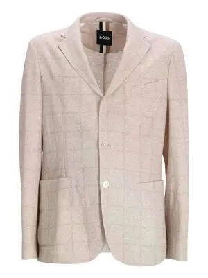 BOSS Checked Blazer - Neutrals