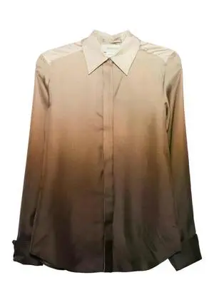 Sportmax Ombré Silk Shirt - Brown