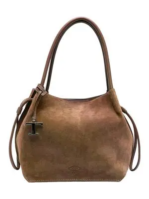 TOD'S Suede Tote Bag - Brown