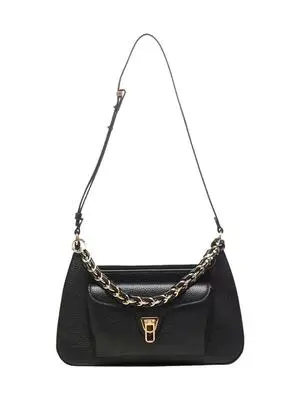 COCCINELLE Beat Chain-trimmed Shoulder Bag - Black