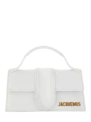 Jacquemus Large Bambino Flap Top-handle Bag - White