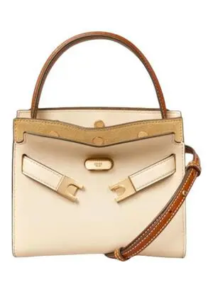 Tory Burch Lee Radziwill Petite Double Bag - New Cream