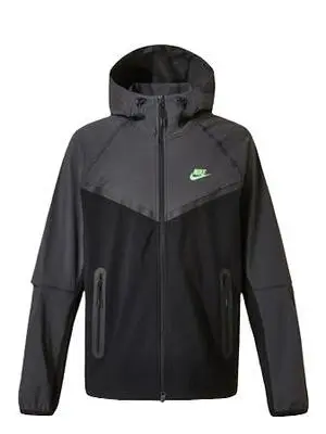 Nike Tech Woven Jacket - Black/anthracite/green Strike