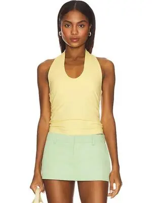 Susana Monaco Urban Halter Top - Lemon Zest