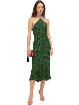 REFORMATION Floria Dress Green