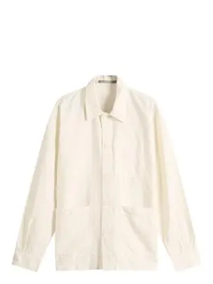 Norse Projects Julian Cotton Linen Overshirt - Kit White