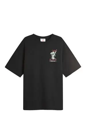 Casablanca Frosty Mountain Screen Printed T-shirt - Black