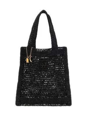 Chloé Raffia Tote Bag - Black