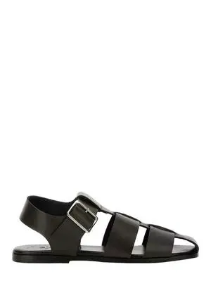 AeydĒ Buckle-fastening Leather Sandals - Brown