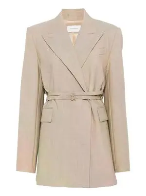 Sportmax Belted Blazer - Neutrals