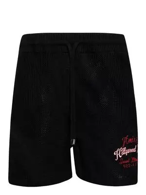 Amiri Hollywood Crochet Shorts - Black