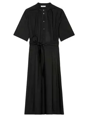 Marc O'polo Button-down Belted Midi Dress - Black
