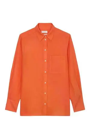 Marc O'polo Button-up Long-sleeve Shirt - Orange