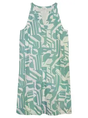 Marc O'polo Geometric-print Sleeveless Dress - Green