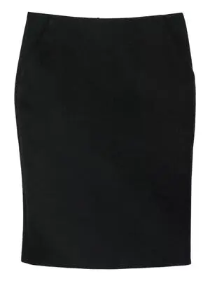 Giorgio Armani High-waisted Fitted Skirt - Black