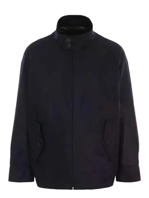 Junya Watanabe Embroidered Zip-front Coat - Blue