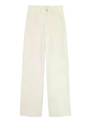 Marc O'polo Cotton Straight Trousers - Neutrals