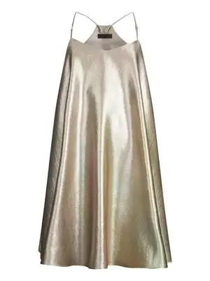 Liu Jo Laminated Crepe Dress - Gold