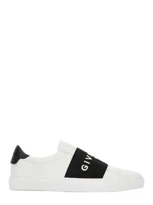 Givenchy Strap-detail Leather Sneakers - White