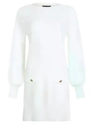 Liu Jo Puff-sleeve Mini Dress - White