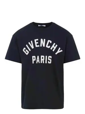 Givenchy Lettering-print T-shirt - Blue