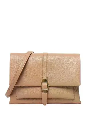 COCCINELLE Dorian Flap Cross Body Bag - Brown