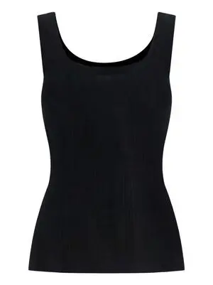 6397 Ribbed Tank Top - Black