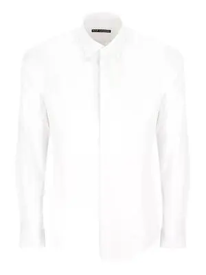 RAF MOORE Long-sleeve Button-up Shirt - White