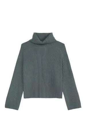 Marc O'polo Ribbed Turtleneck Sweater - Green