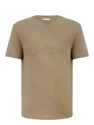 Helmut Lang Logo-embossed T-shirt - Brown