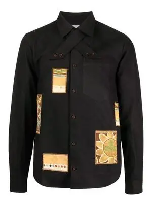 BETHANY WILLIAMS Patchwork Panelled Shirt - Black