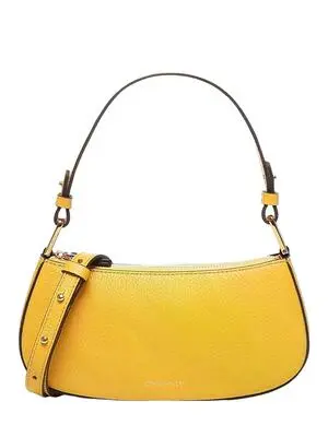 COCCINELLE Mini Merveille Zip-top Curved Shoulder Bag - Yellow