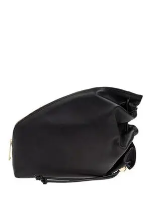 Furla Daisy Gathered Clutch Bag - Black