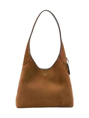 COACH Suede Shoulder Bag - Brown