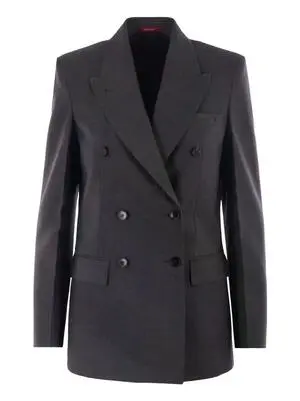 Gucci Wool Double-breasted Blazer - Grey