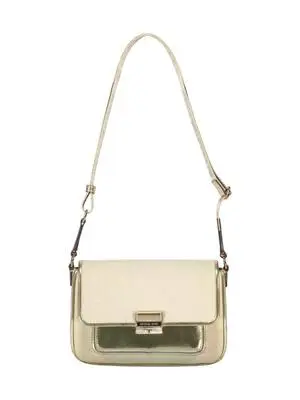 Michael Kors Bradshaw Metallic-panel Shoulder Bag - Neutrals