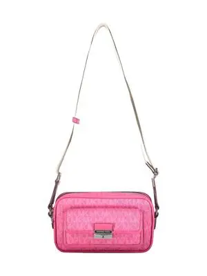 Michael Kors Bradshaw Monogram Flap Shoulder Bag - Pink