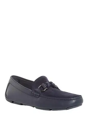 FERRAGAMO Almeriavit Gancini Loafers - Navy