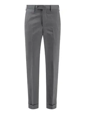 PT TORINO Style Stretch Cotton Master Fit Trousers Grey