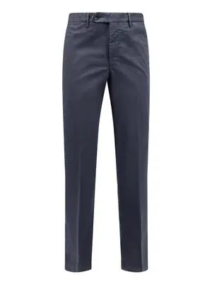 PT TORINO Style Stretch Cotton Master Fit Trousers - Blue