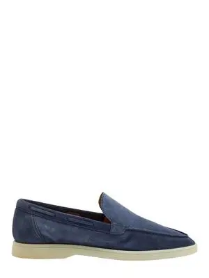 AURELIEN Yacht Suede Loafers - Blue