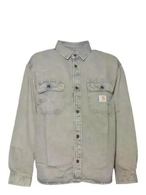 Carhartt Work In Progress Logo-patch Denim Shirt - Blue